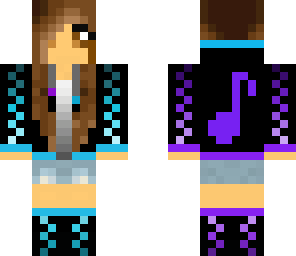 Music Girl With Strings | Minecraft Skin