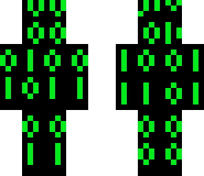 binary code skin | Minecraft Skin