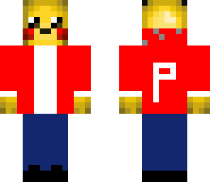 pikachu master con capucha | Minecraft Skin