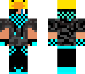 Blue Skinned Brah With Duck Hat | Minecraft Skin