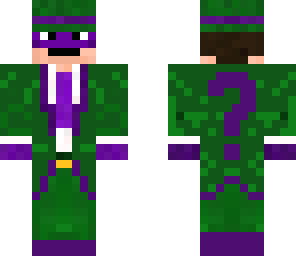 riddler batman villain updated | Minecraft Skins