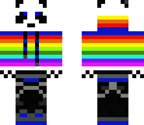 rainbow panda | Minecraft Skin