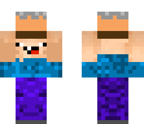 Derpy Steve holding cake block | Minecraft Skin