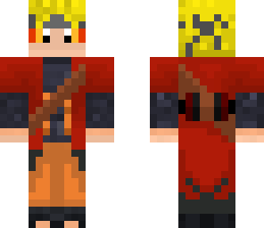 Naruto sennin modo | Minecraft Skin