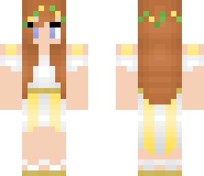 Yellow and White Sundress Girl | Minecraft Skin