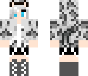 Snow Leopard Girl | Minecraft Skin