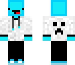 Blue Derp Face | Minecraft Skin