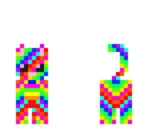 rainbow cat | Minecraft Skin