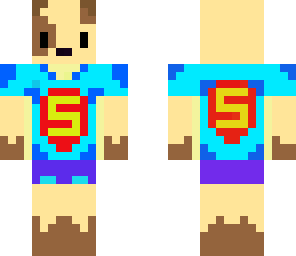 Super blue dog | Minecraft Skin