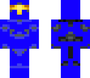 Blue and Black Halo skin | Minecraft Skin