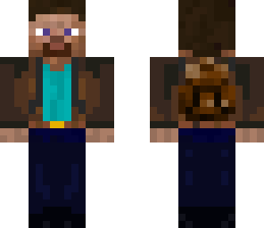 Steve With A Leather Jacket | Minecraft Skin