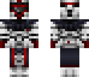 red clone captain | Minecraft Skin