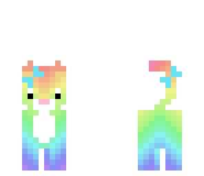 edited rainbow cat | Minecraft Skin