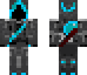 Diamond Assassin with diamond axe | Minecraft Skin