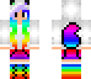 rainbow fox | Minecraft Skin