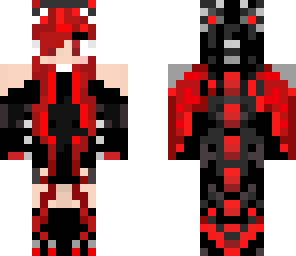 Black dragon | Minecraft Skin