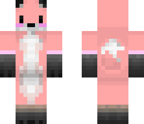 Cute Pink Fox | Minecraft Skin