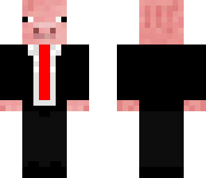 Cerdo con Traje | Minecraft Skin