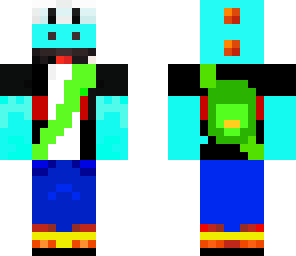 blue poke yoshi | Minecraft Skin