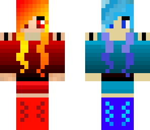 FiRe AnD IcEe | Minecraft Skin