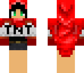Exploding TNT girl | Minecraft Skin