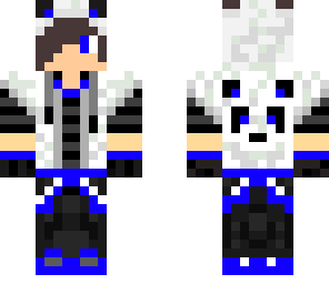 Dark Blue PANDA | Minecraft Skin