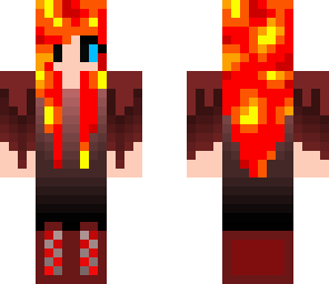 Lava Girl | Minecraft Skin