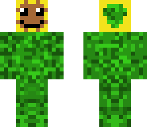 PvZ Sun Flower | Minecraft Skin