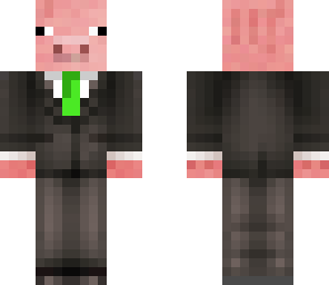 pig minecraft green suit | Minecraft Skins