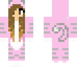 Pink Cat girl | Minecraft Skin