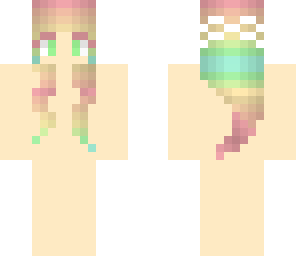 rainbow hair | Minecraft Skins