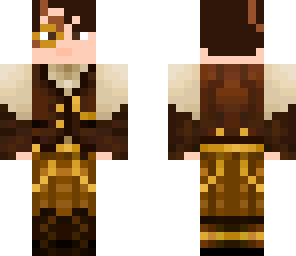 Steampunk Dianite halfhead Monocle | Minecraft Skin