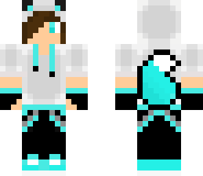 blue wolf boy | Minecraft Skin