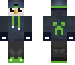 Green cool Penguin Chiller | Minecraft Skin