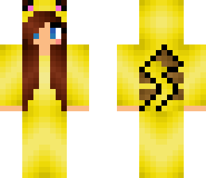 pokemon pikachu girl onesie | Minecraft Skins