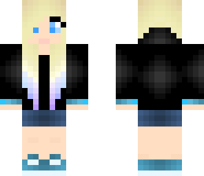 Black Pullover Girl | Minecraft Skin