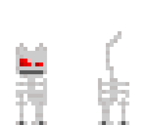 Graser the skelly cat | Minecraft Skin