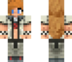 Sora kingdom hearts Is Genderbend | Minecraft Skin