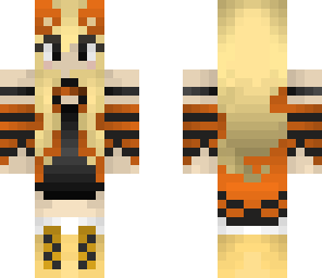 Arcanine Girl | Minecraft Skin