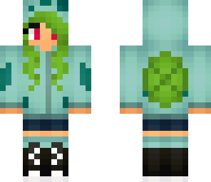 Bulbasaur girl | Minecraft Skin