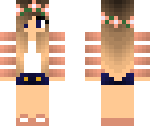Flower Crown Girl | Minecraft Skin