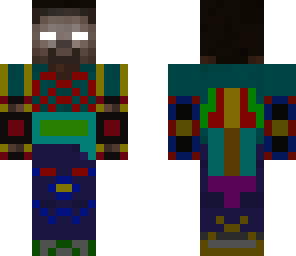 herobrine with a jetpack and powered hands | Minecraft Skin