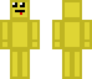 pixel golden boy tongue out | Minecraft Skin