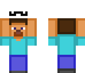 Steve and his little MUSTACHE | Minecraft Skin