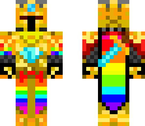 rainbow knight | Minecraft Skin