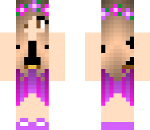 Flower Magenta girl | Minecraft Skin
