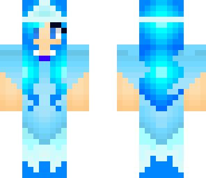 Ice Princess with Shoes and Amulet | Minecraft Skin