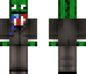 derpy cactus in a suit | Minecraft Skin