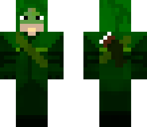 Green arrow Oliver Queen | Minecraft Skin