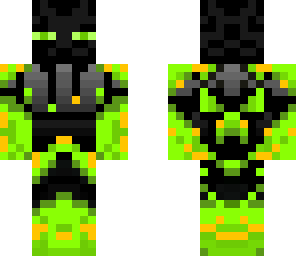Green And Yellow Enderman | Minecraft Skin